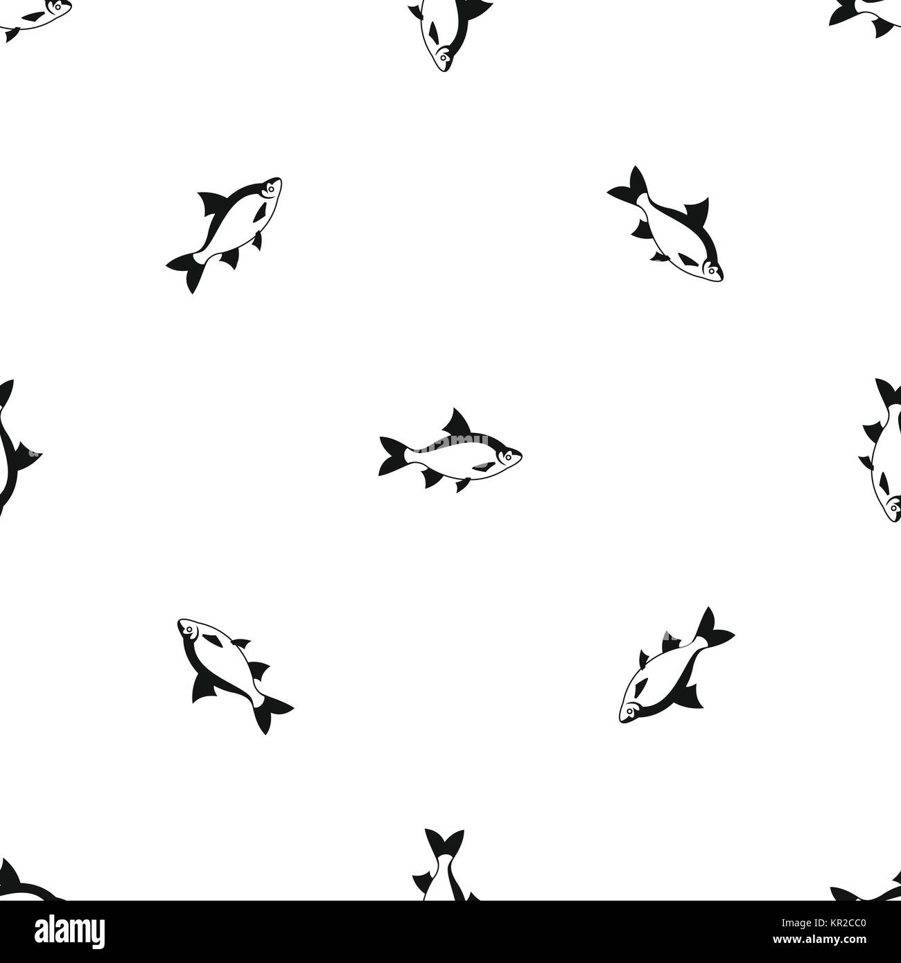 River fish pattern seamless black Stock Vector Image & Art - Alamy