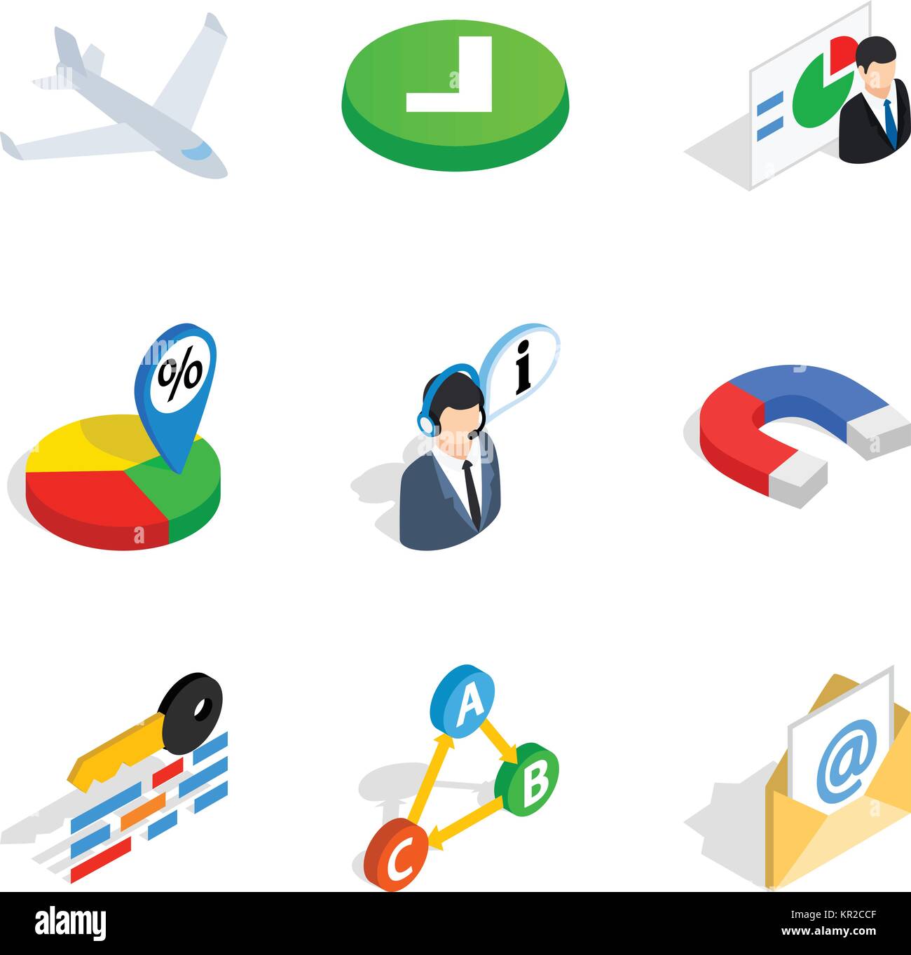 Legitimate business icons set, isometric style Stock Vector Image & Art ...
