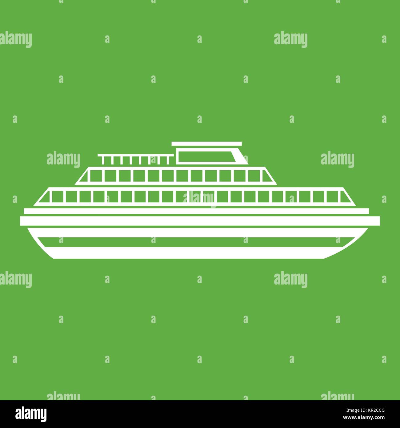 Cruise ship icon green Stock Vector Image & Art - Alamy
