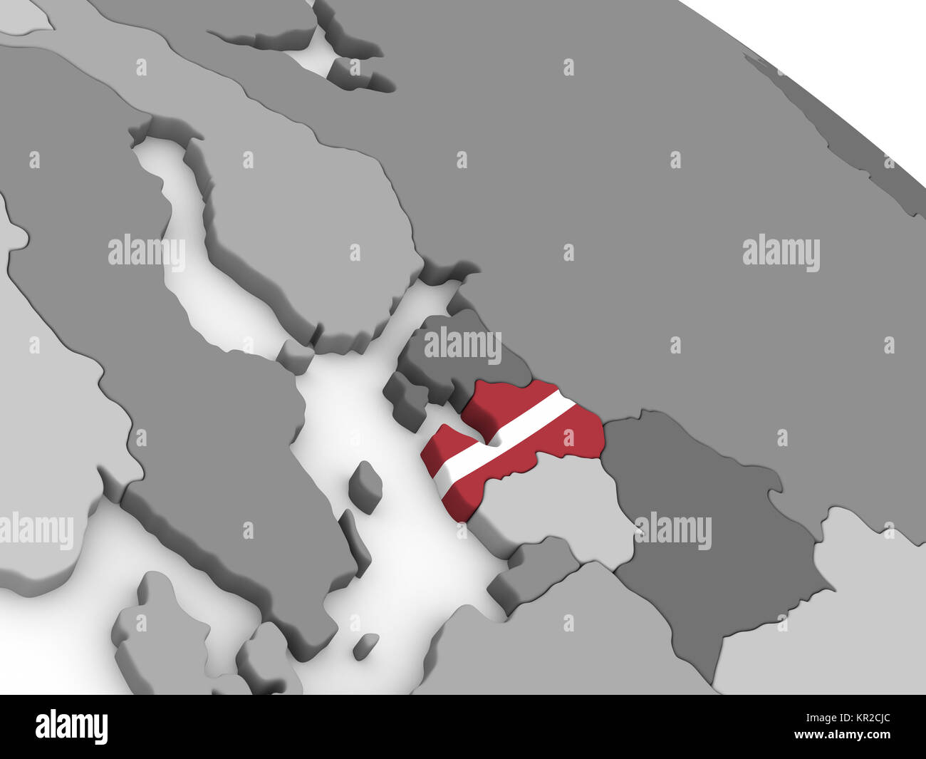 Latvia on model planet hi-res stock photography and images - Alamy