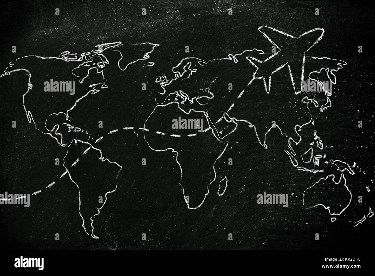 Shipping routes world map hi-res stock photography and images - Alamy