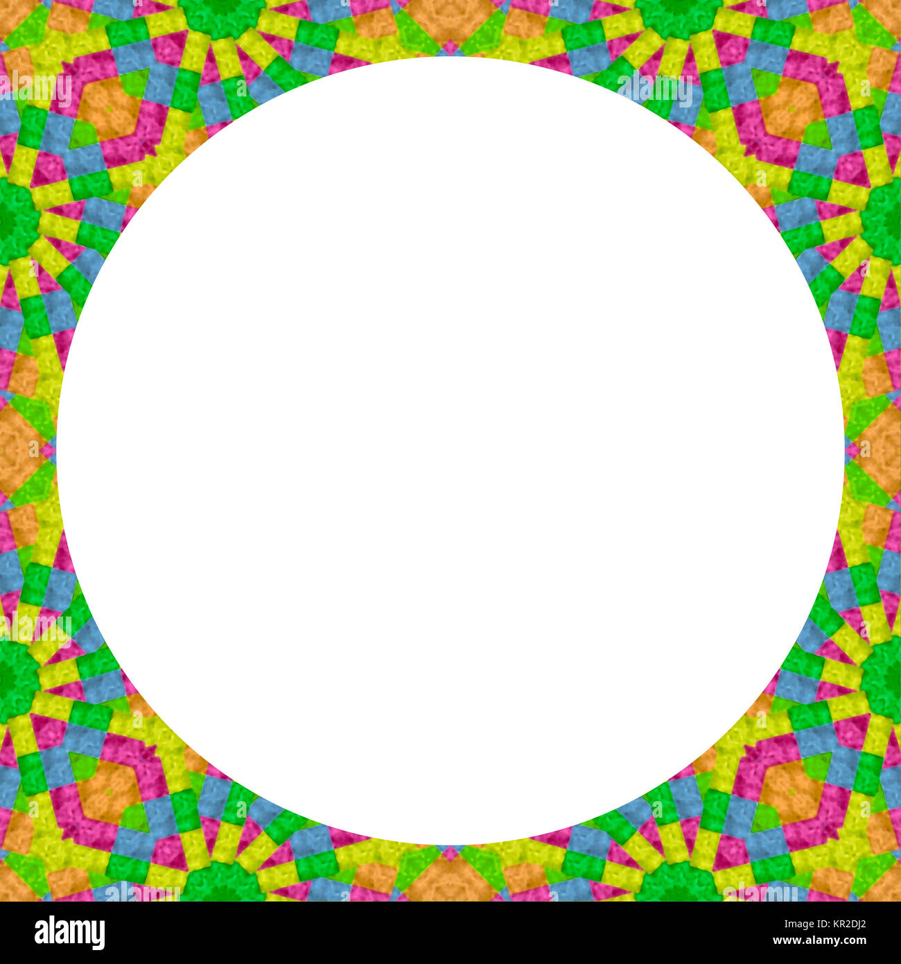 Stationery Background with Colorful Design Borders Stock Photo - Alamy