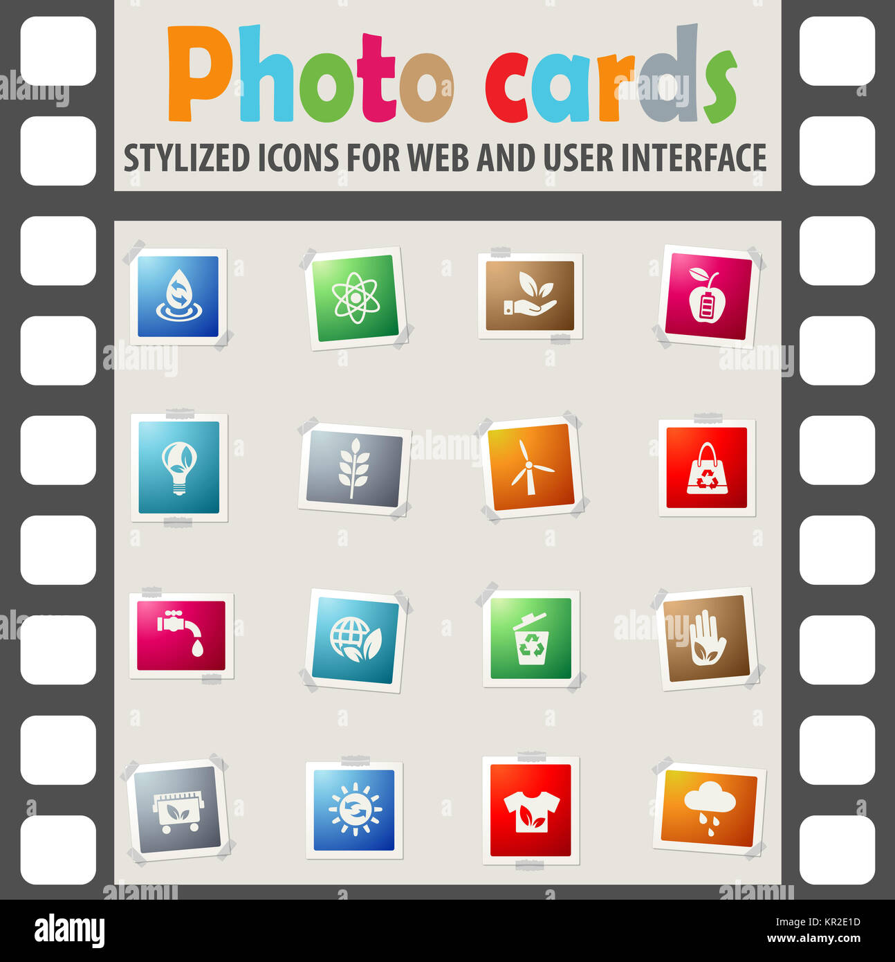 alternative energy icon set Stock Photo - Alamy