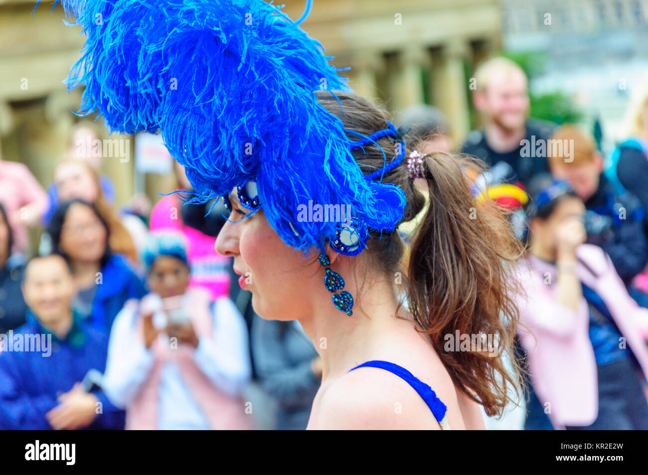 Female performer in the Carnival of The Edinburgh Jazz and Blues ...