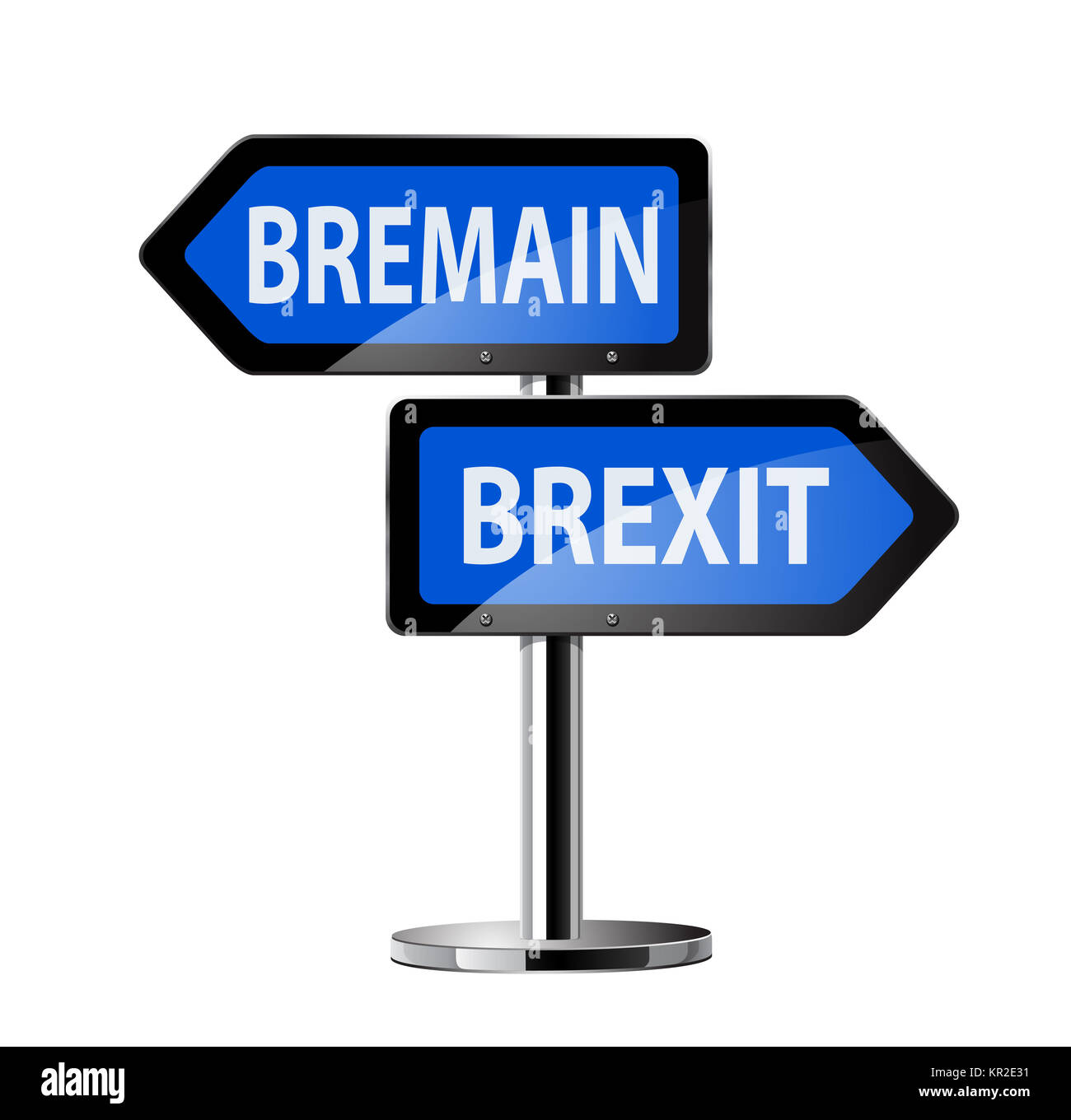 Crash exit sign Cut Out Stock Images & Pictures - Alamy