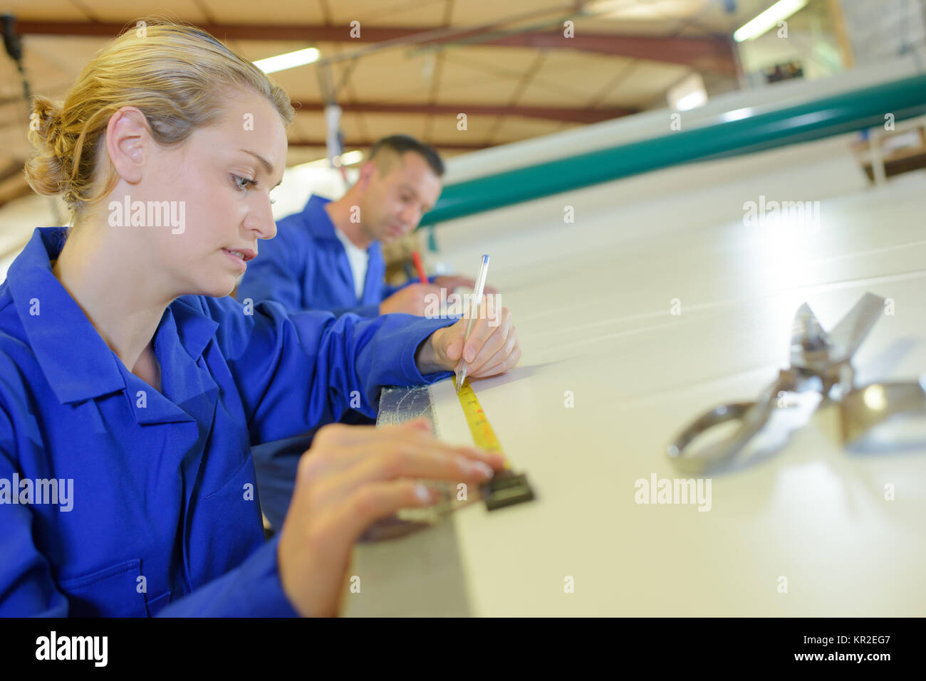 measuring a long paper Stock Photo - Alamy