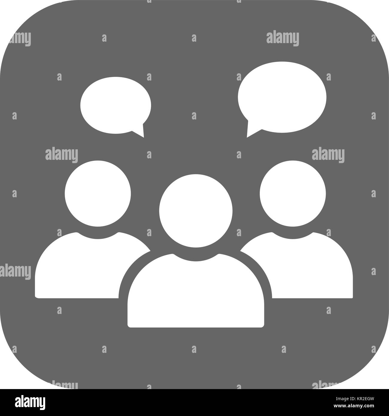 People talking icon. One of set web icons Stock Vector Image & Art - Alamy