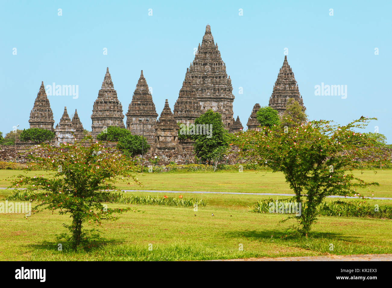 Stupas, Hindu temple complex Prambanan, Yogyakarta, Java, Indonesia ...