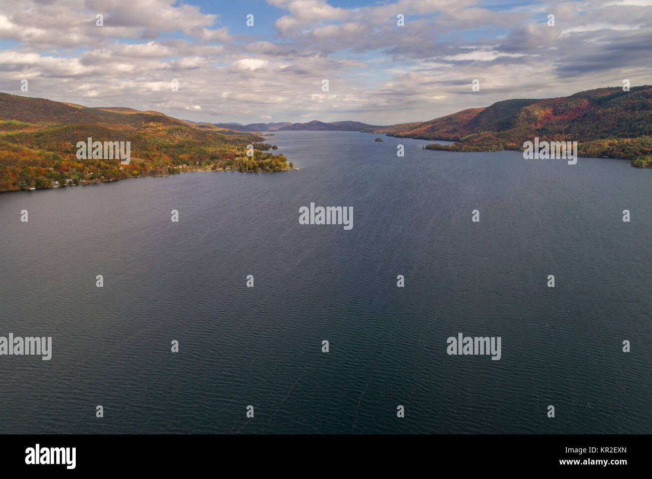 View from Sabbath Day Point, Lake St. George, New York, USA Stock Photo ...