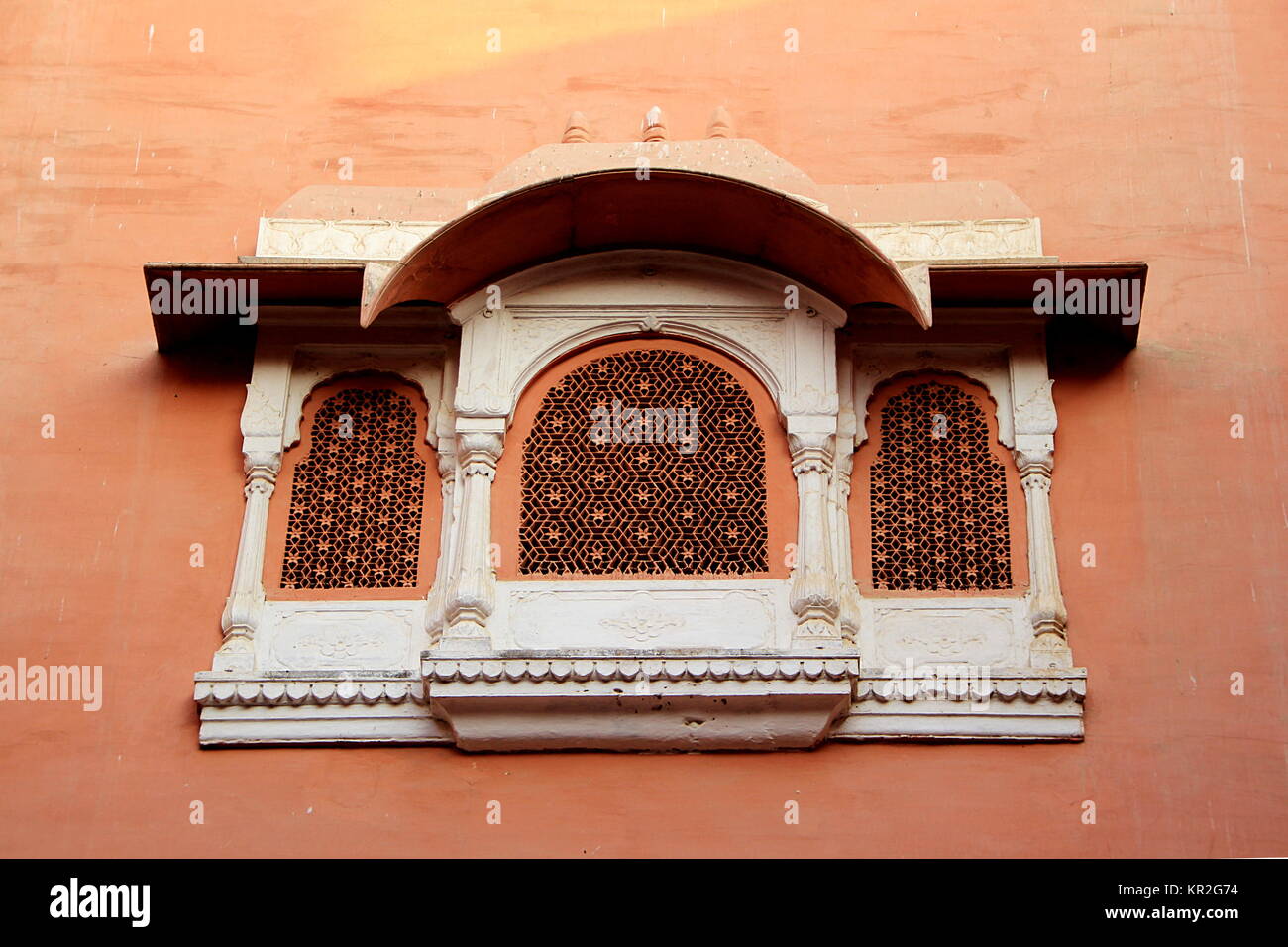 Decorative Concrete Window Frame Stock Photo - Alamy
