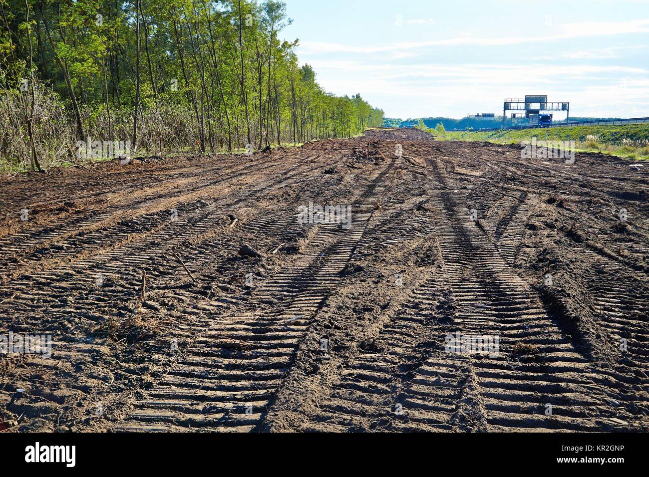 Road construction site Stock Photo - Alamy