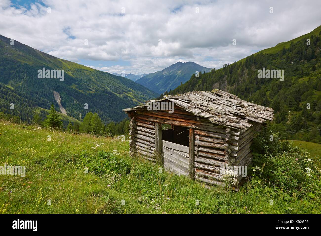 Barn in the ALps Stock Photo - Alamy