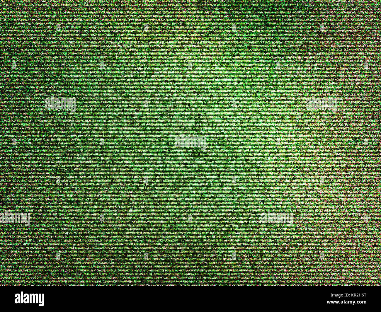 Horizontal green noise interlaced screen background Stock Photo - Alamy