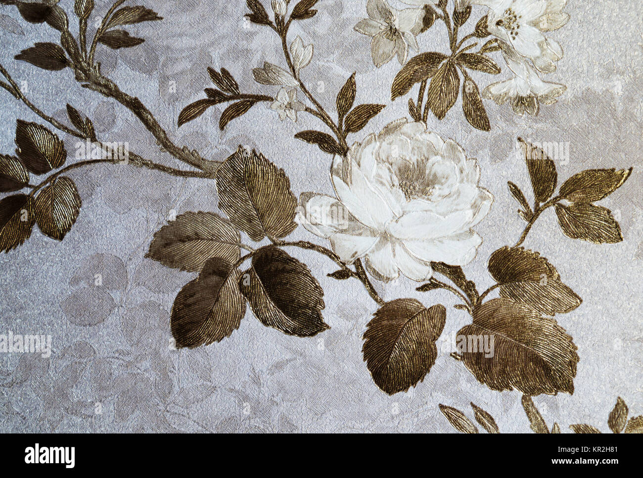 Horizontal brown flower pattern texture background backdrop Stock Photo ...