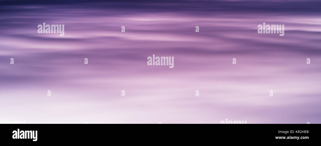 Horizontal vivid purple smooth sky fleecy clouds cloudscape back Stock ...
