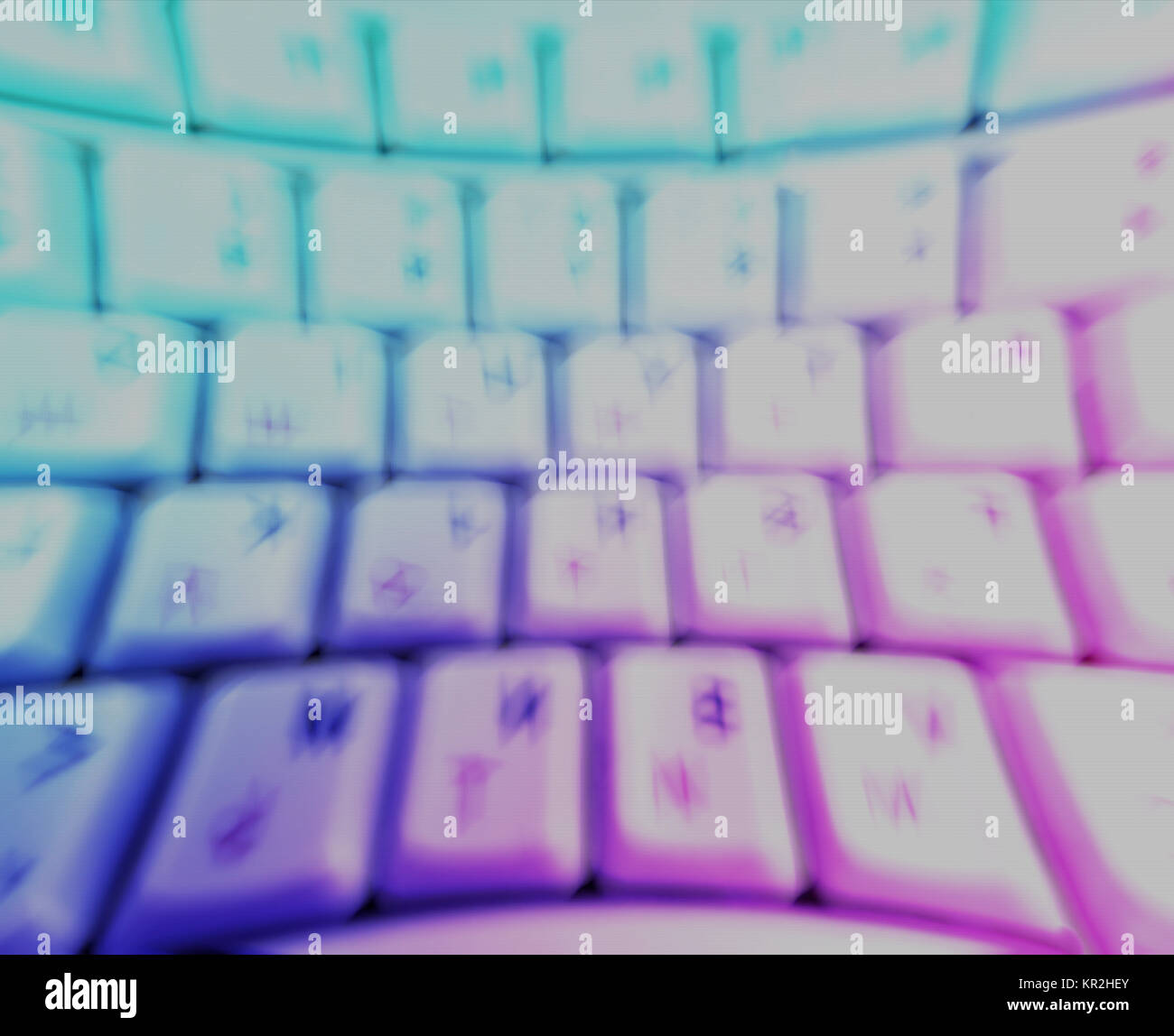 Horizontal motion blur curved interlaced keyboard background Stock ...