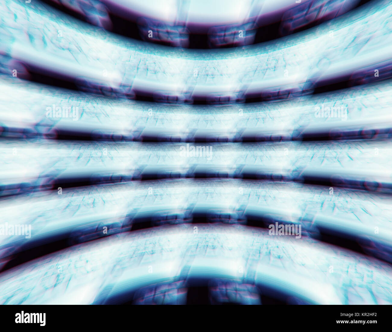 Horizontal motion blur curved chromatic space background Stock Photo ...