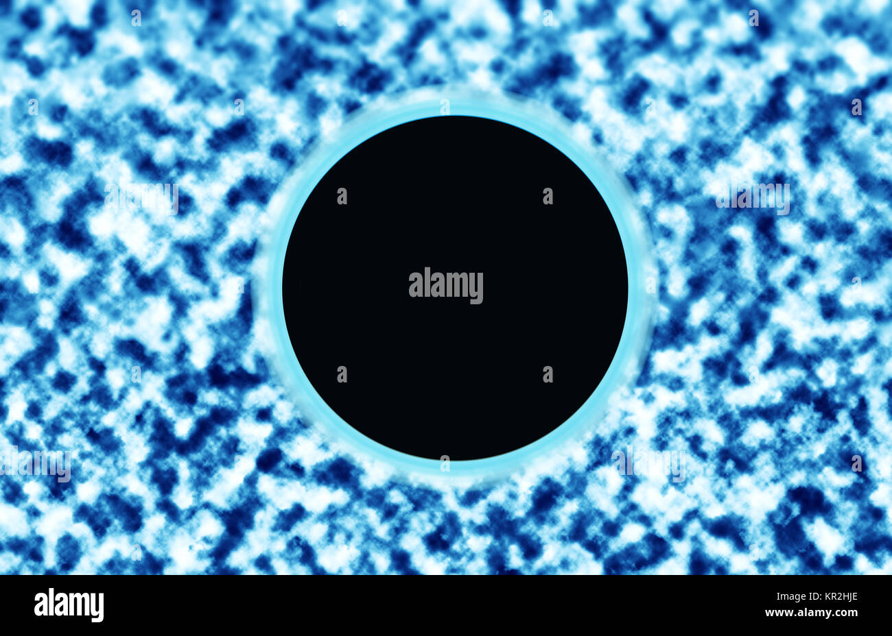 Empty planet earth globe in blue space illustration background Stock ...