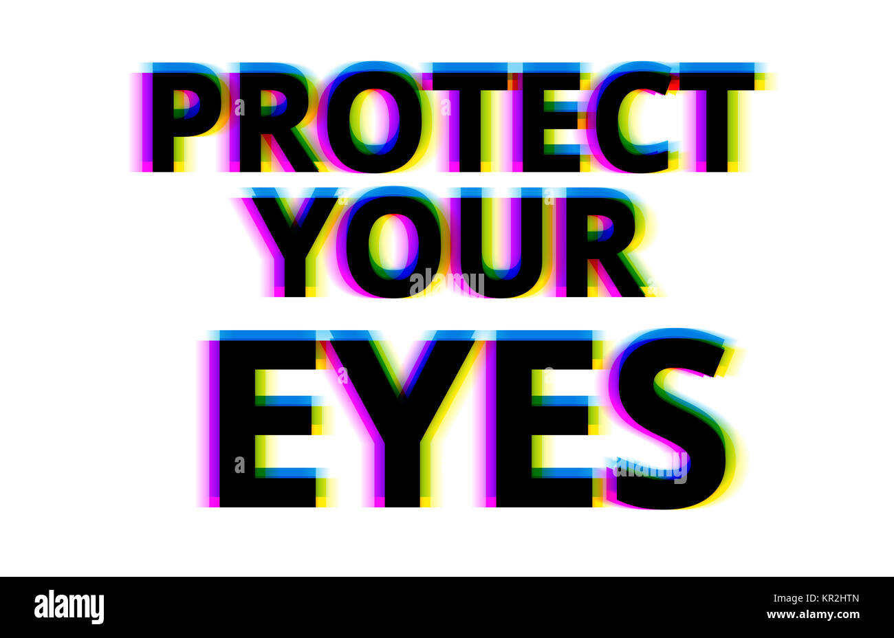 Protect your eyes illustration backdrop Stock Photo - Alamy