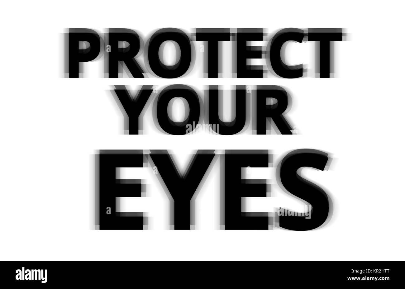 Black and white protect your eyes illustration background Stock Photo ...