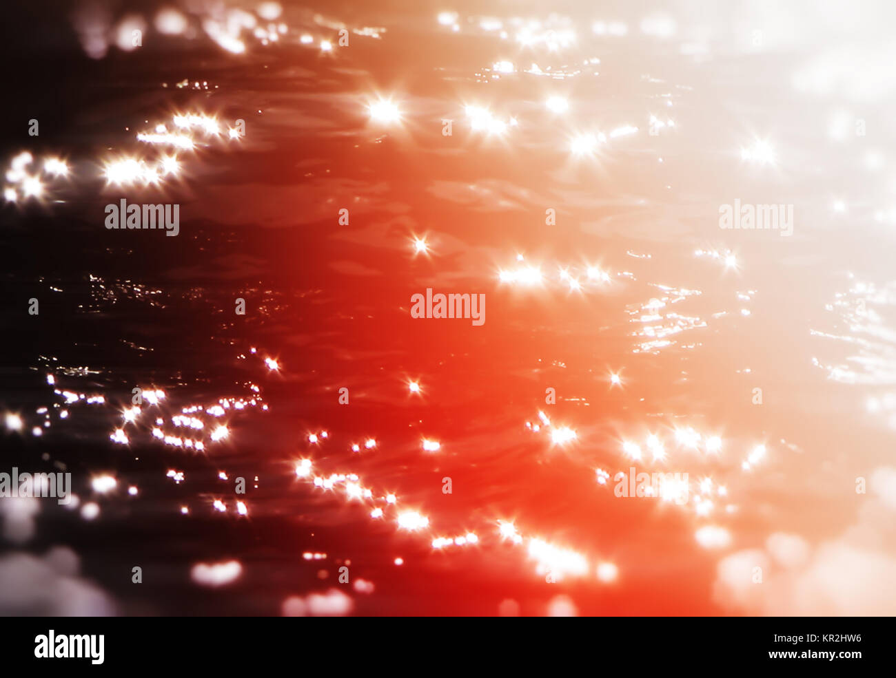 Orange water flow flare abstraction Stock Photo - Alamy