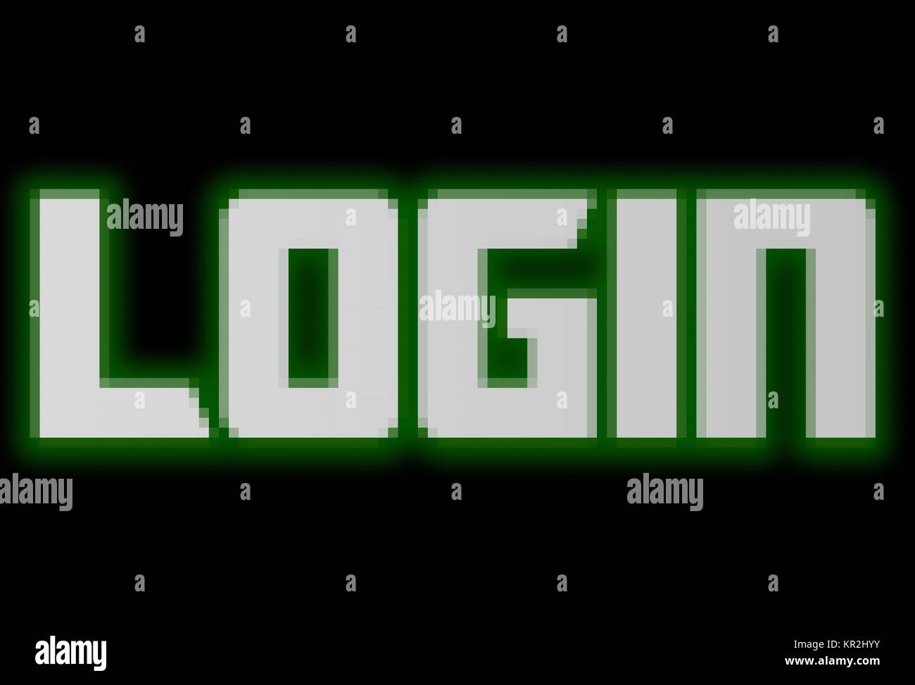 Horizontal computer login pixelated illustration background Stock Photo ...