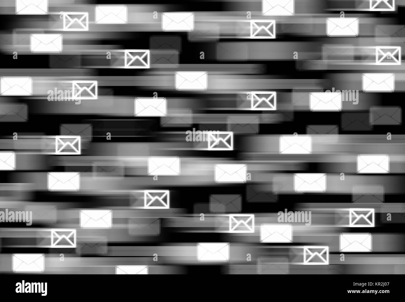 Horizontal fast mail delivery illustration background Stock Photo - Alamy