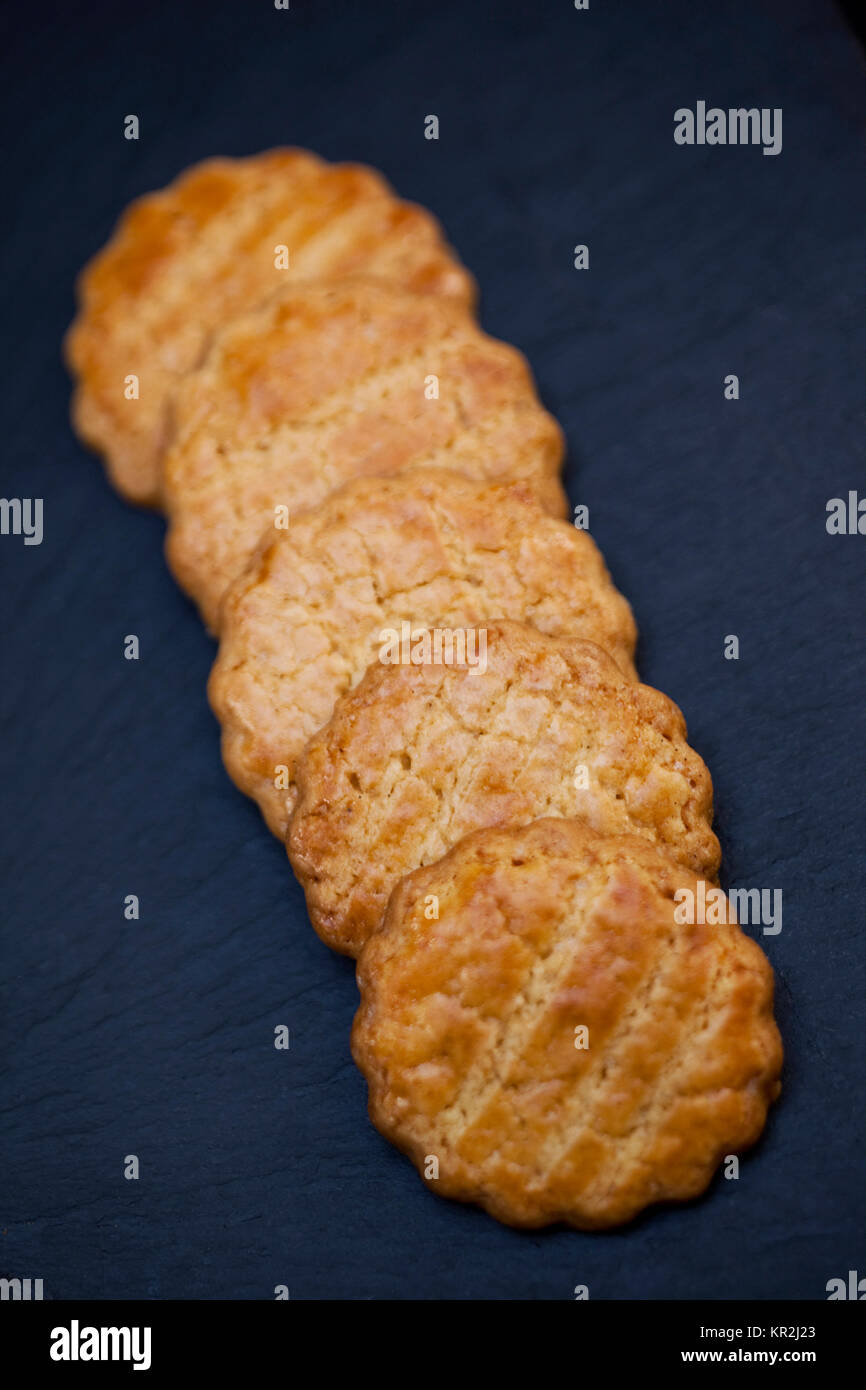 Crispy shortbread cookies Stock Photo - Alamy