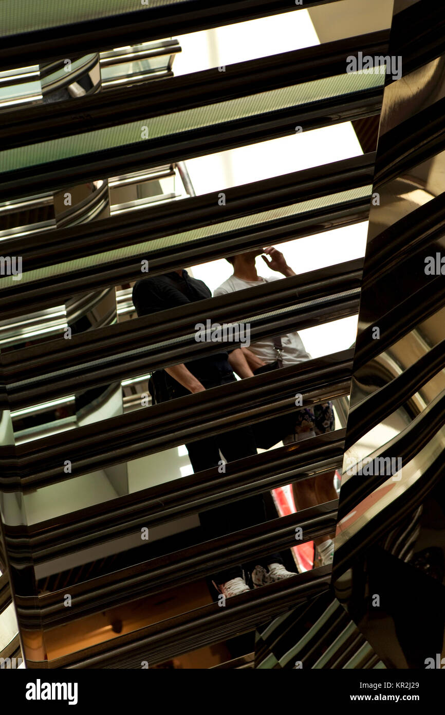 People on staircase Stock Photo - Alamy