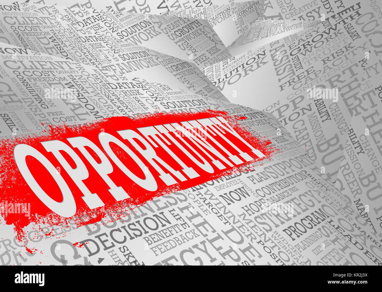 Opportunity word cloud business concept Stock Photo - Alamy