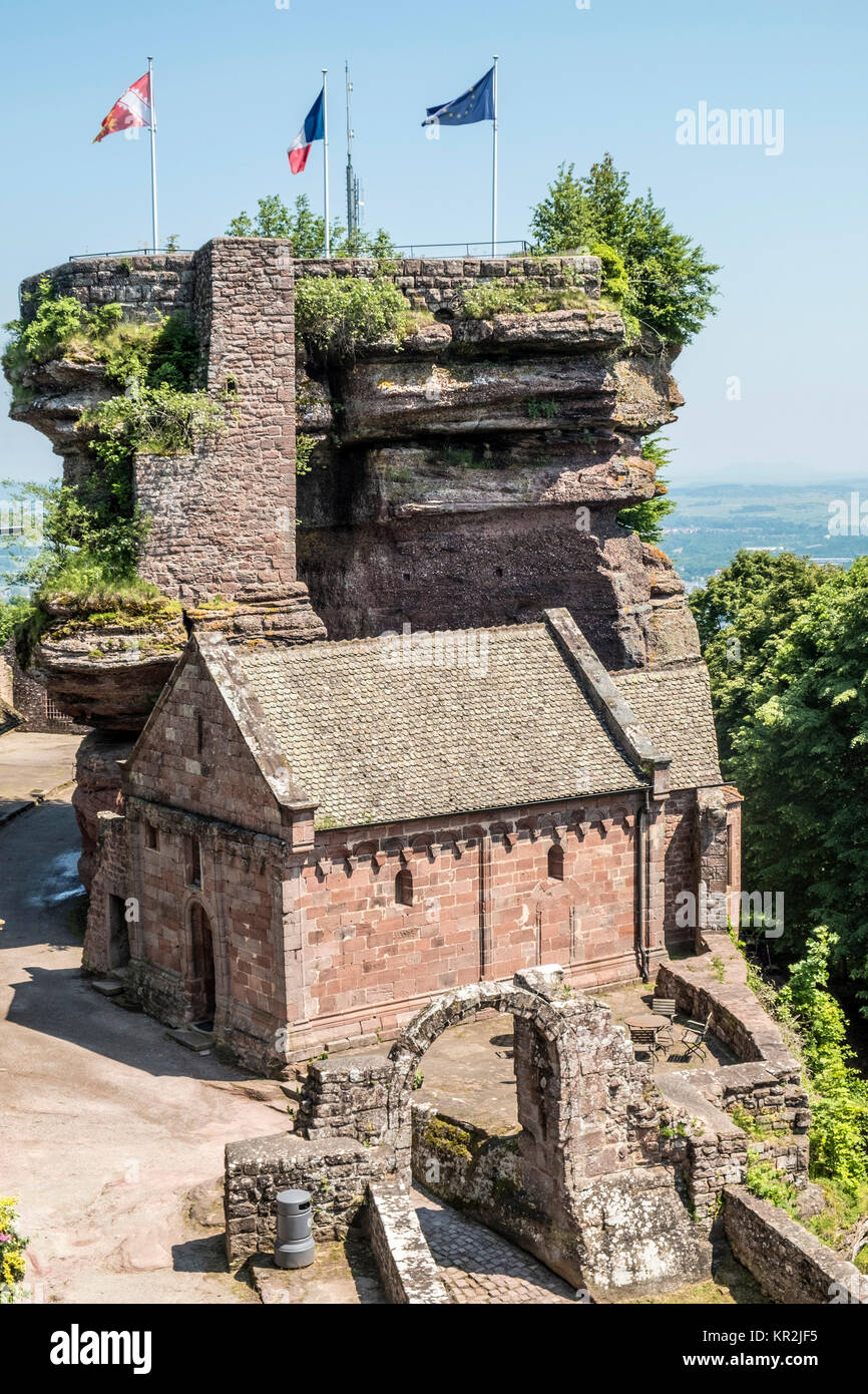 famous haute-barr castle in Alsace, Saverne, France Stock Photo - Alamy