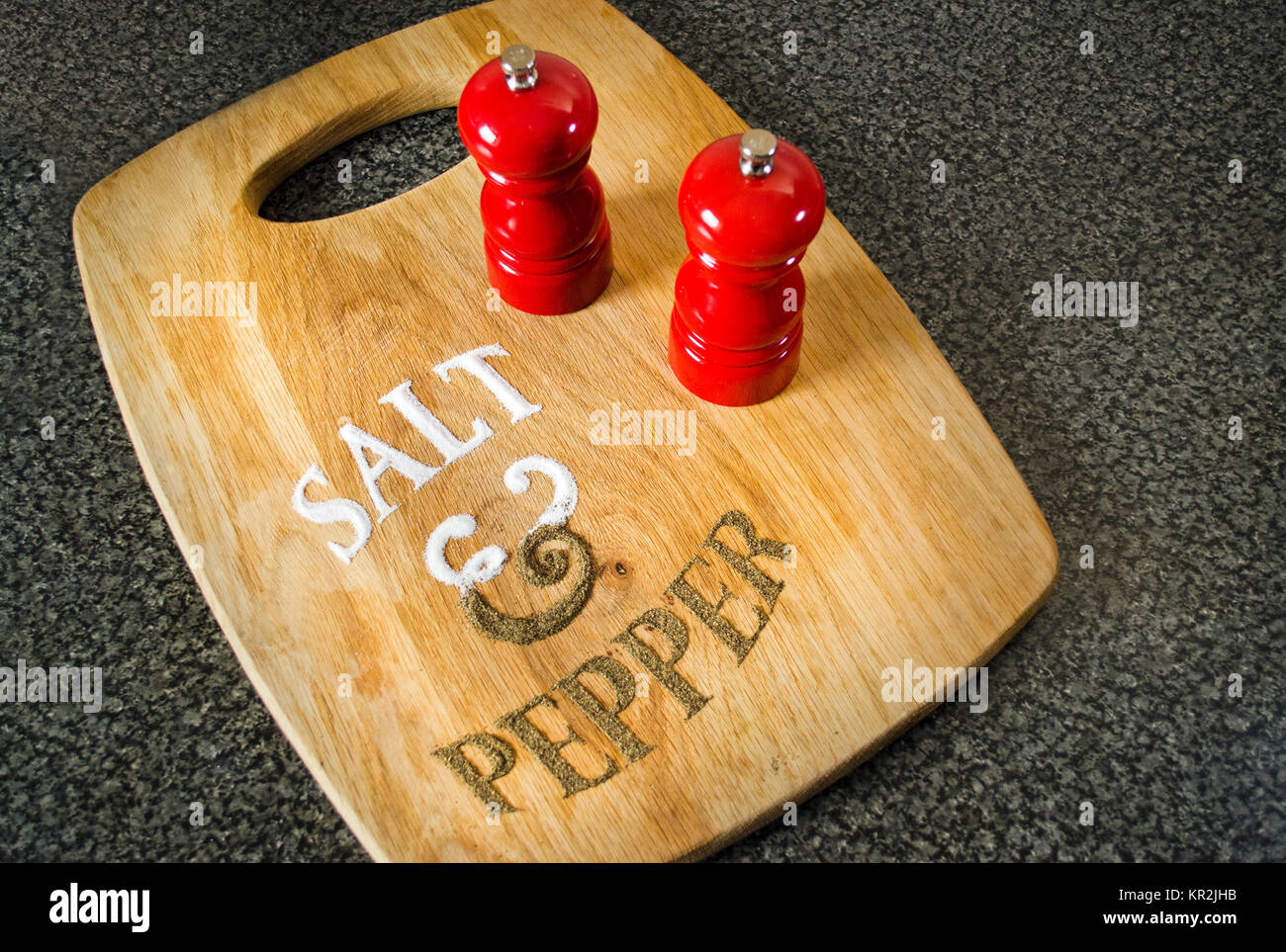 Salt & Pepper Food Typography Design Stock Photo - Alamy