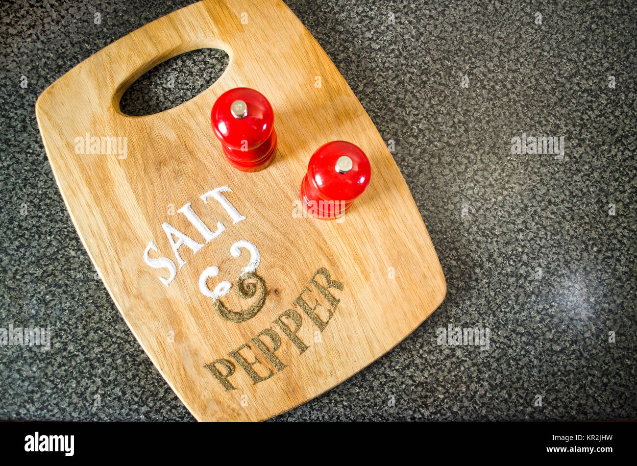 Salt & Pepper Food Typography Design Stock Photo - Alamy