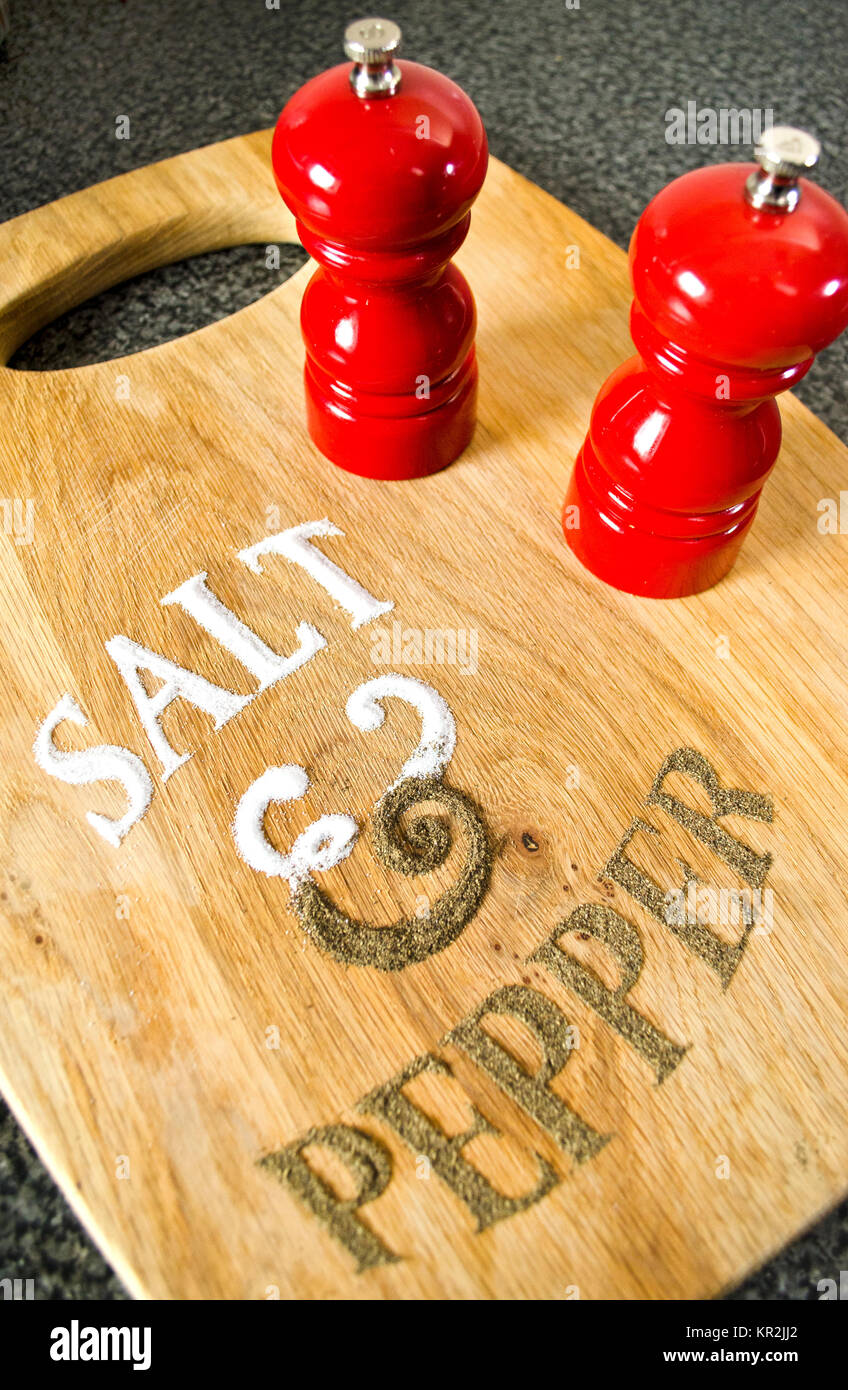 Salt & Pepper Food Typography Design Stock Photo - Alamy
