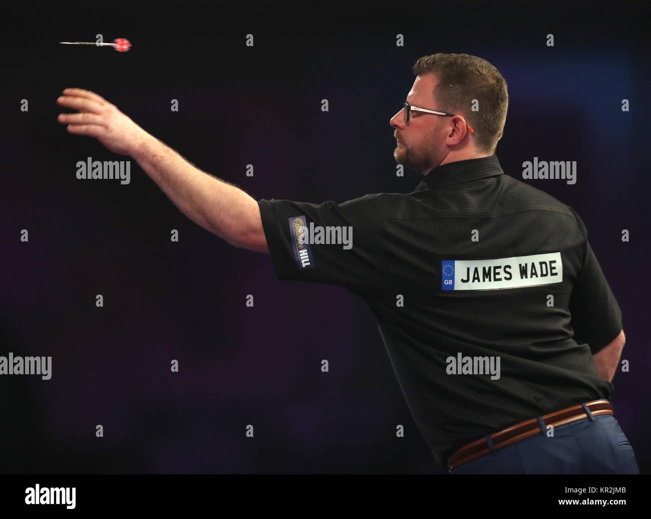 James Wade during day four of the William Hill World Darts Championship ...