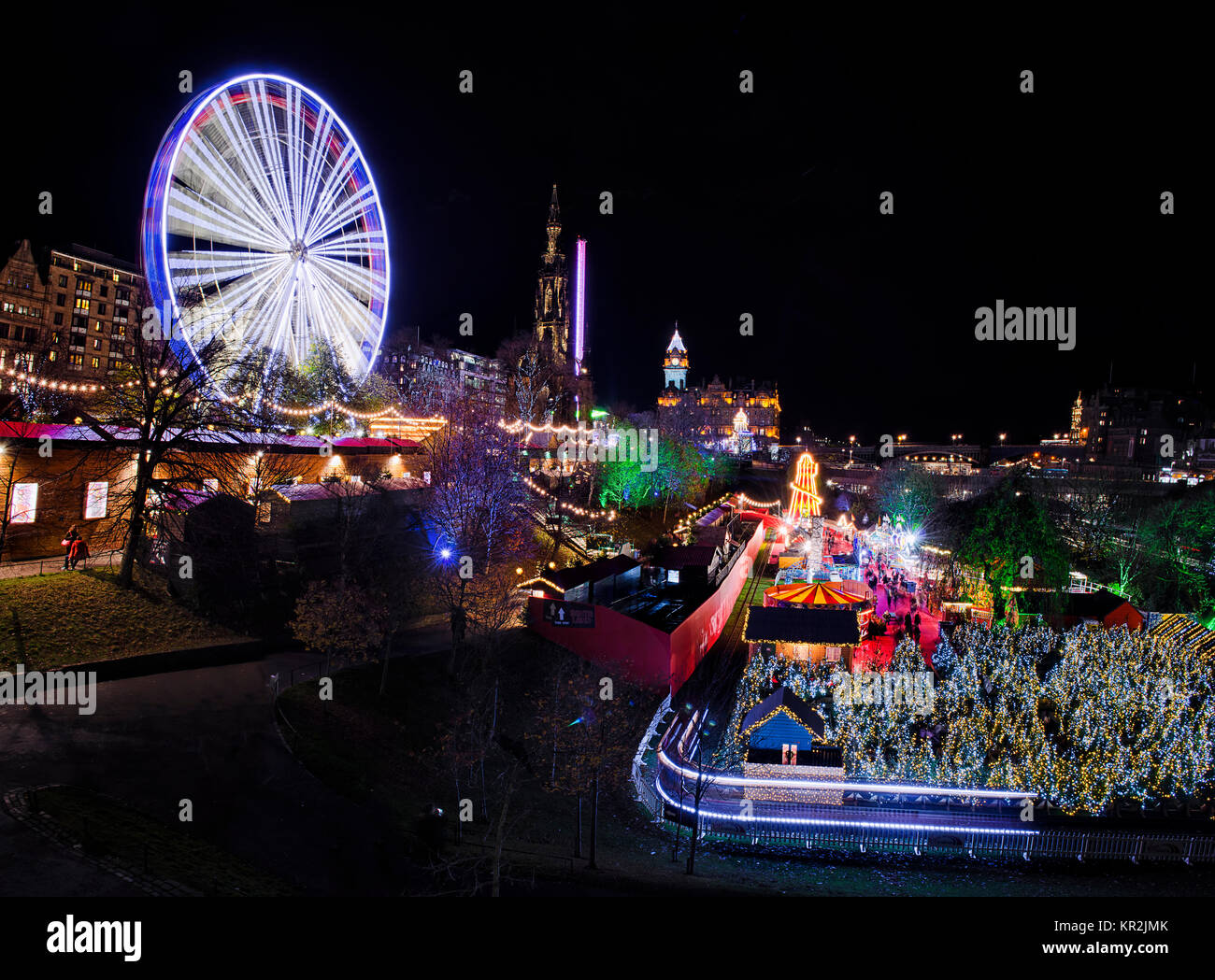 Edinburgh christmas market uk hi-res stock photography and images - Alamy
