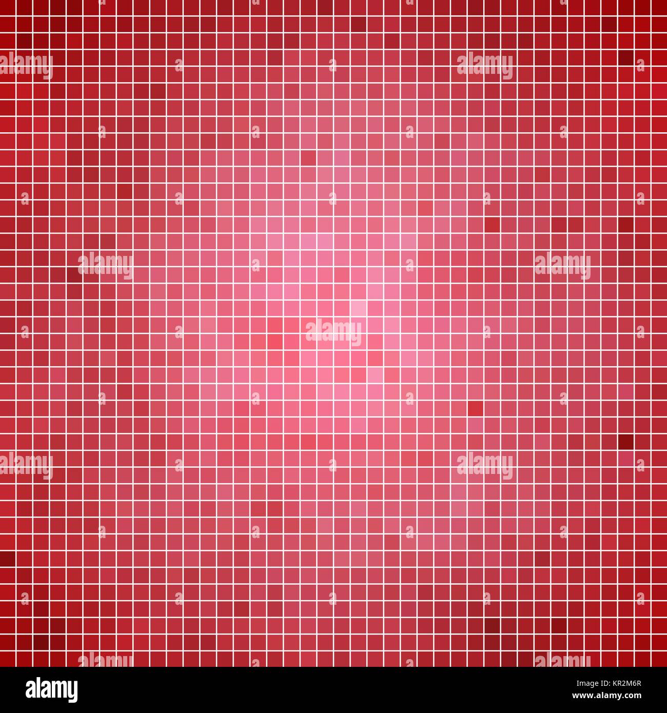 abstract vector square pixel mosaic background - red Stock Vector Image ...
