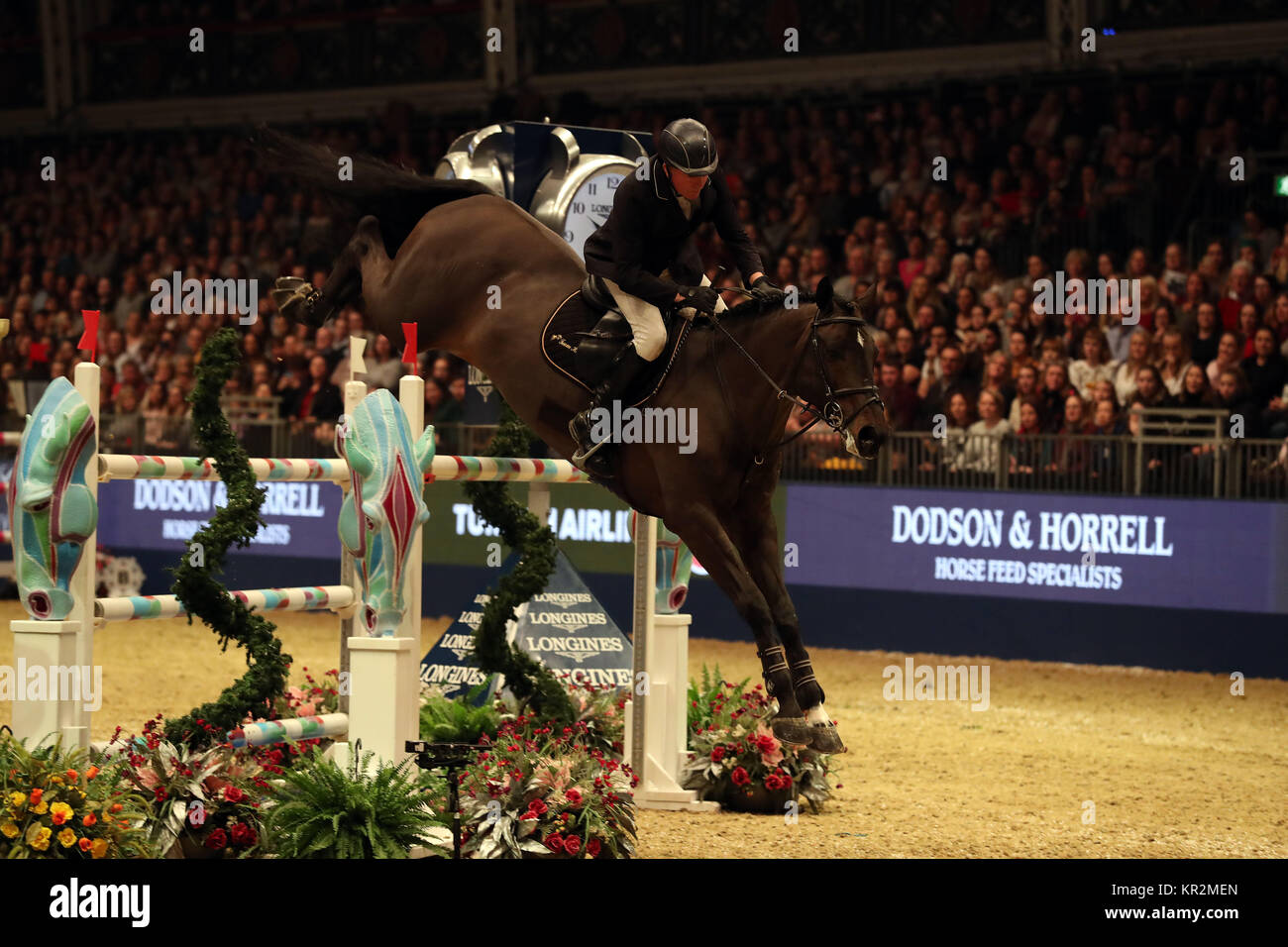 Britain's John Whitaker riding Argento wins the The Ivy Stakes during ...