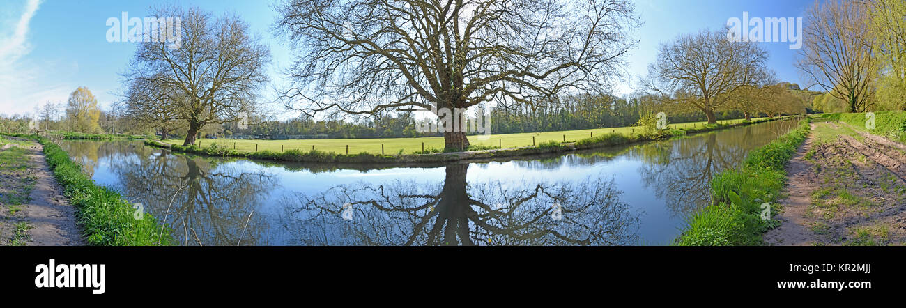 Panoramic picture of River Itchen, Navigation, heritage trail, in ...