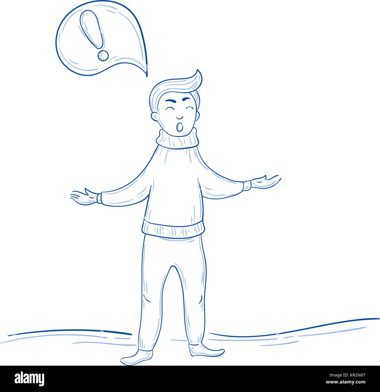 Stand sign person Stock Vector Images - Alamy