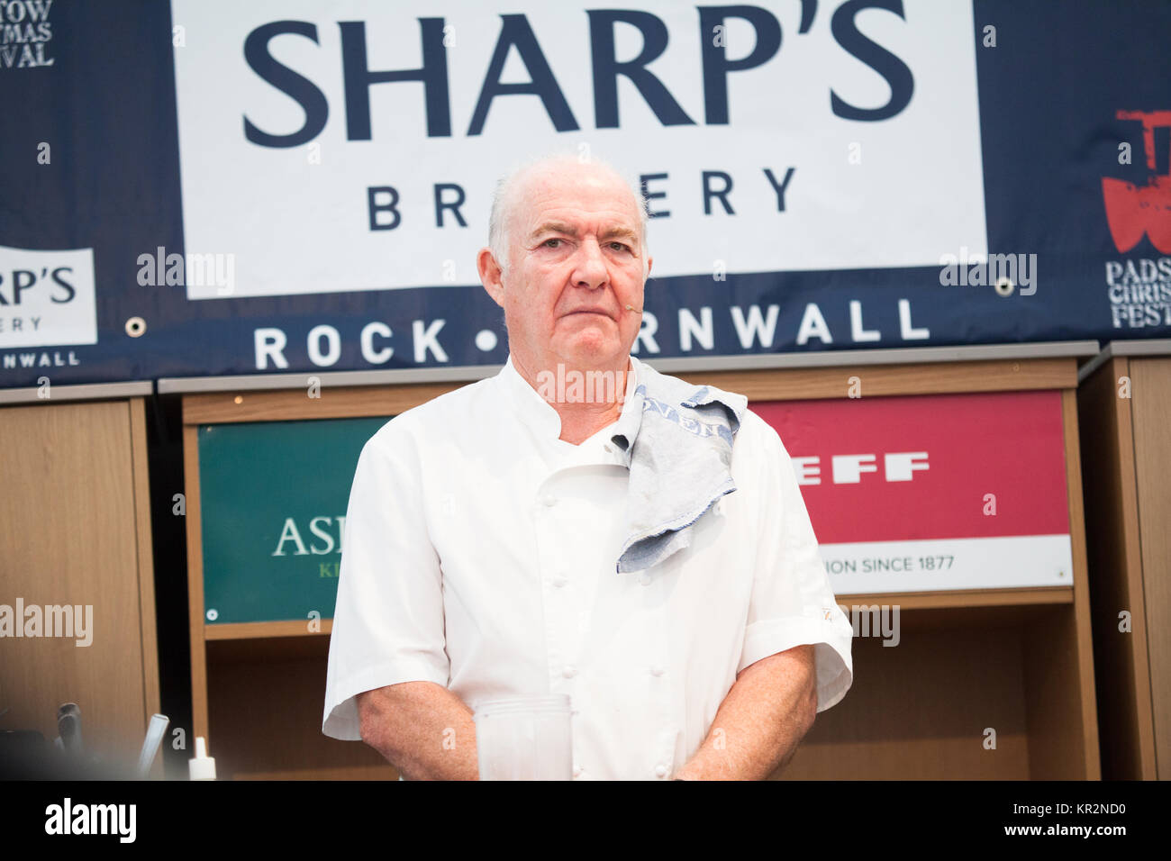Rick Stein cooking at the Padstow Christmas Festival Stock Photo - Alamy