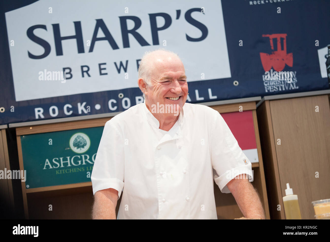 Rick Stein cooking at the Padstow Christmas Festival Stock Photo - Alamy