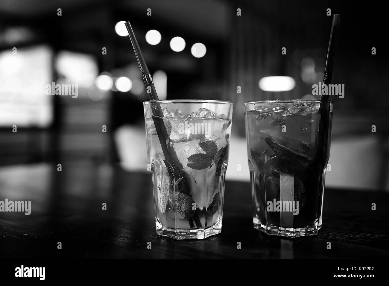 A table in a cafe objects Stock Photo - Alamy