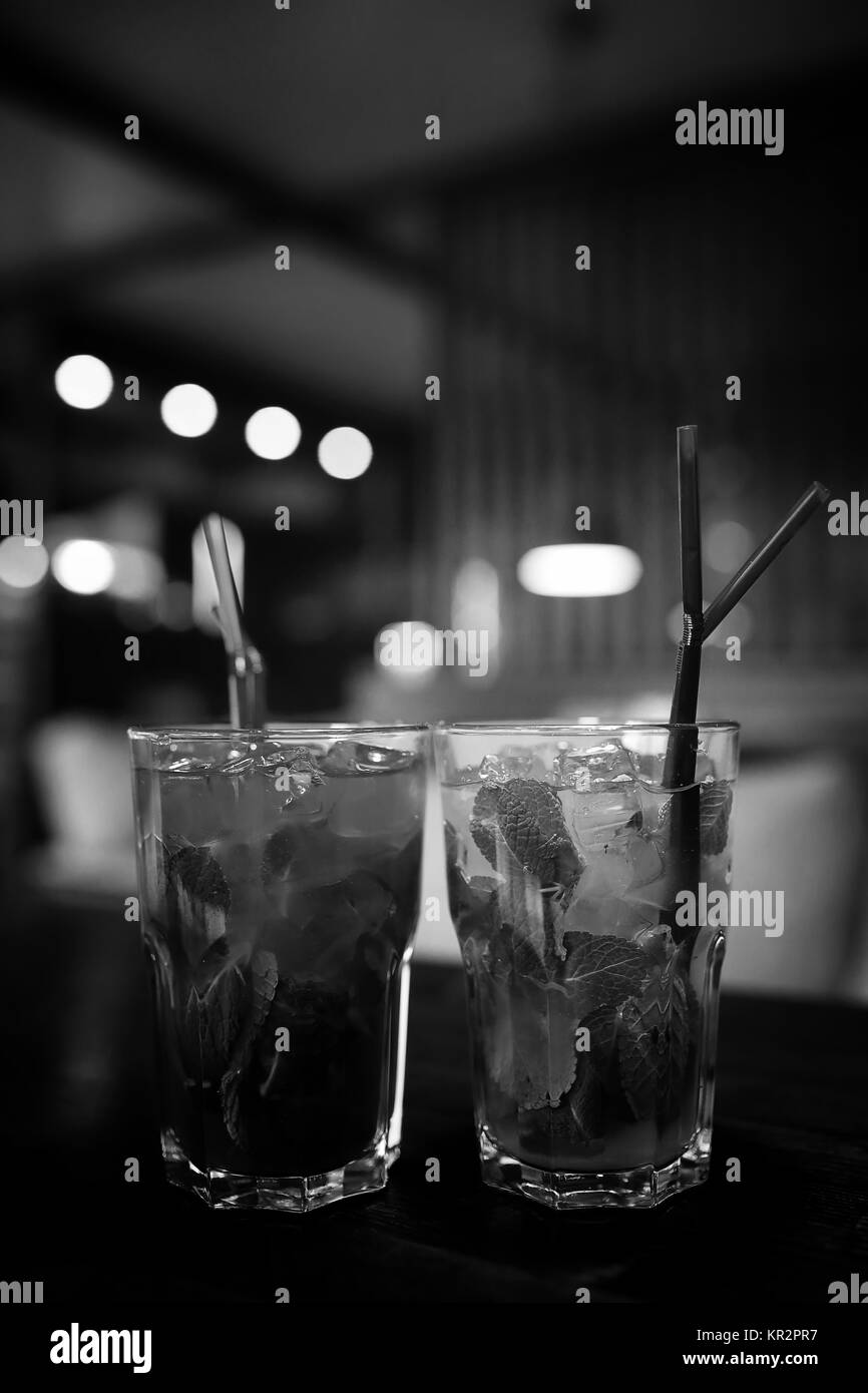 A table in a cafe objects Stock Photo - Alamy