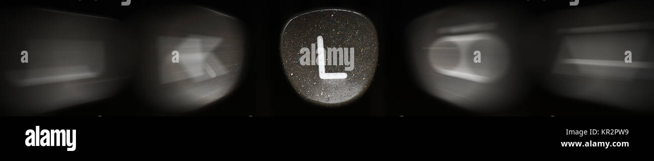The letter of the alphabet in English L Stock Photo - Alamy