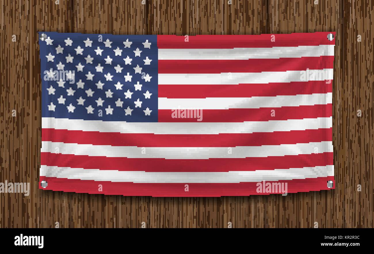 American flag on wooden Stock Vector Images - Alamy