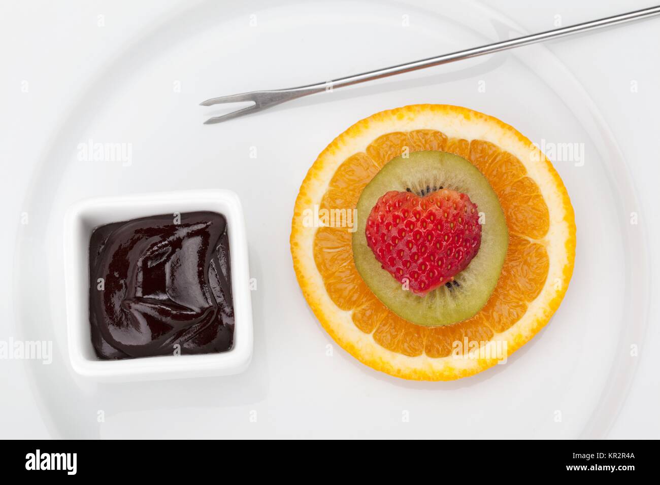 Fondue chocolate fruits hi-res stock photography and images - Alamy