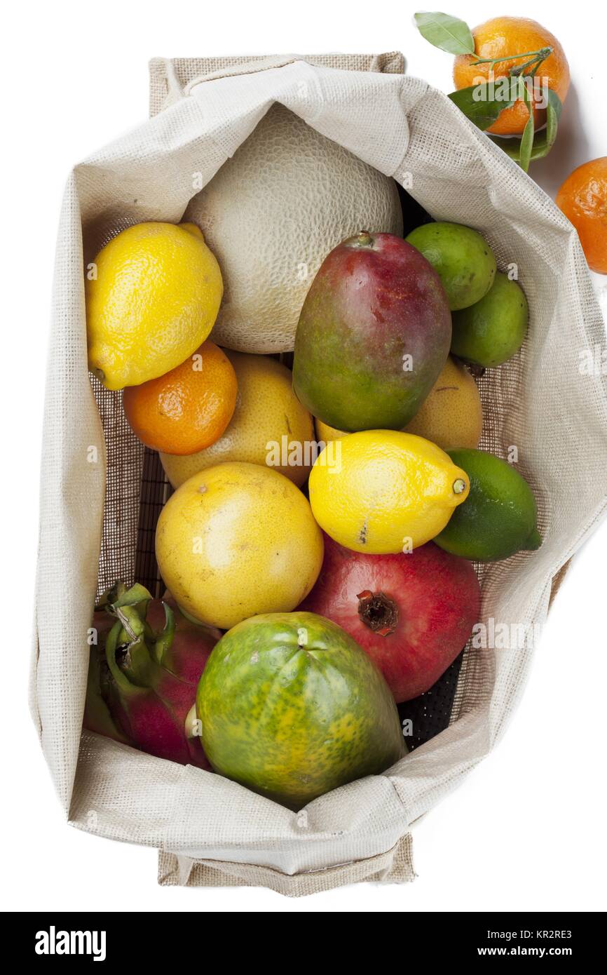 sack of fruits and vegetables Stock Photo - Alamy