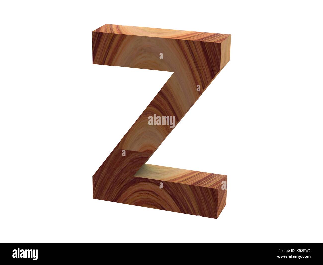 wood Z font 3D Stock Photo - Alamy