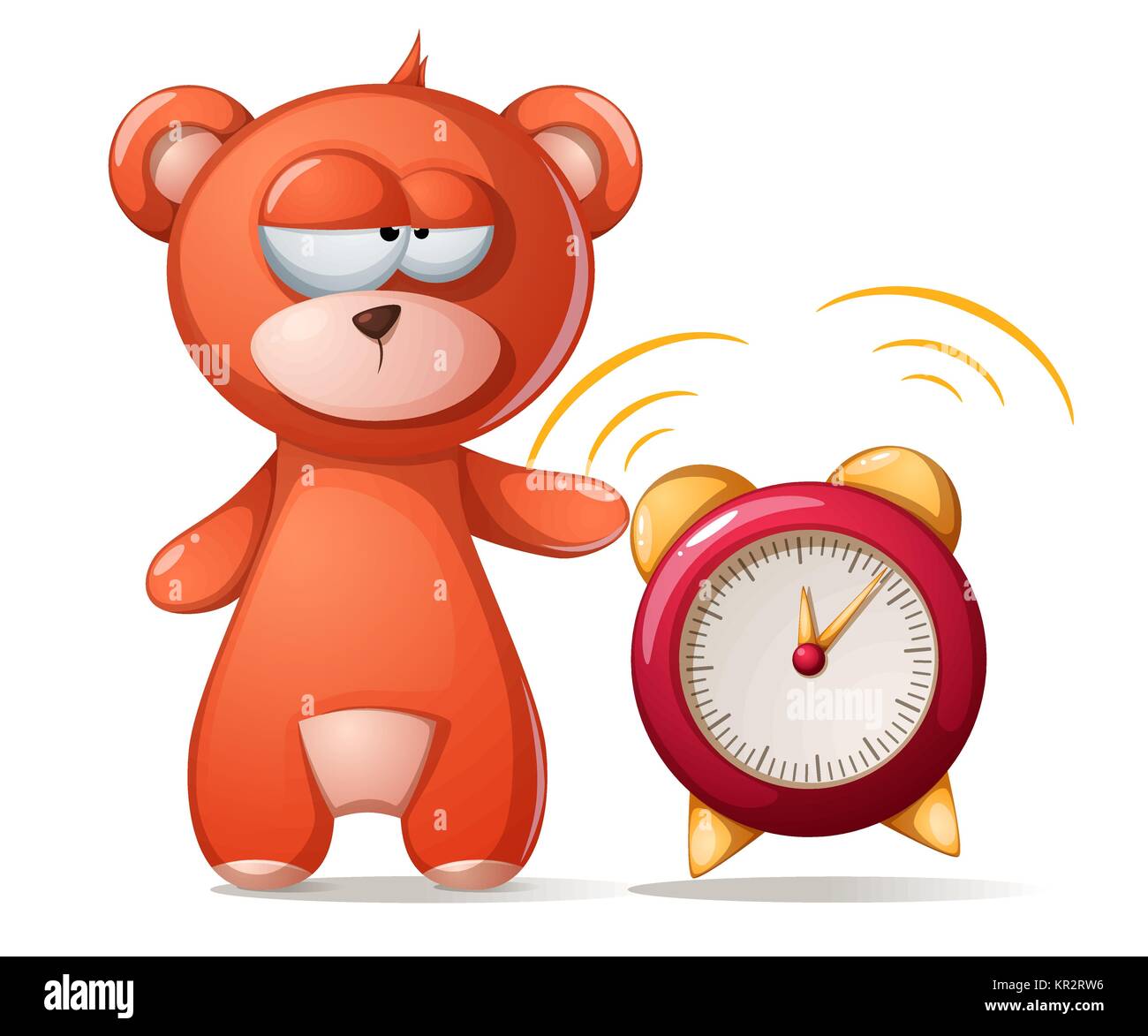 Cute bear sleeping funny Stock Vector Images - Alamy